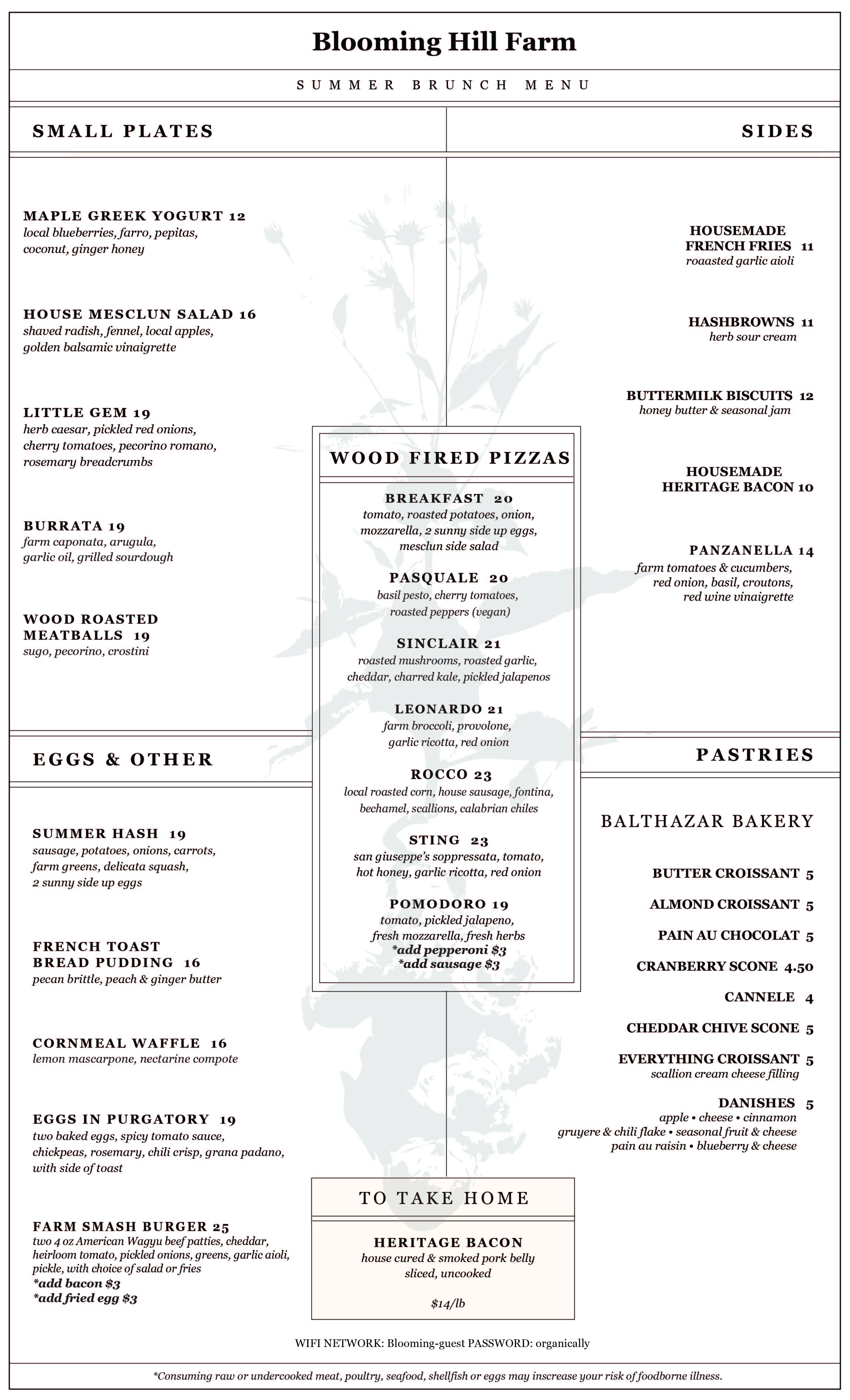 Blooming Hill Farm | Dining