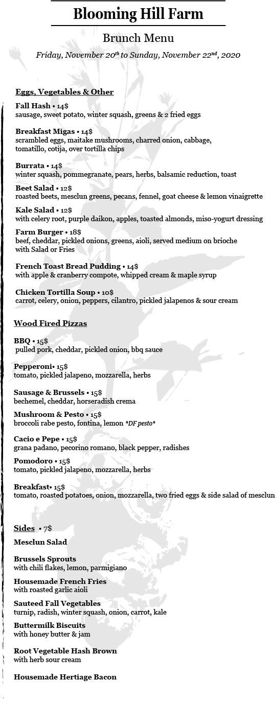 Blooming Hill Farm | Dining