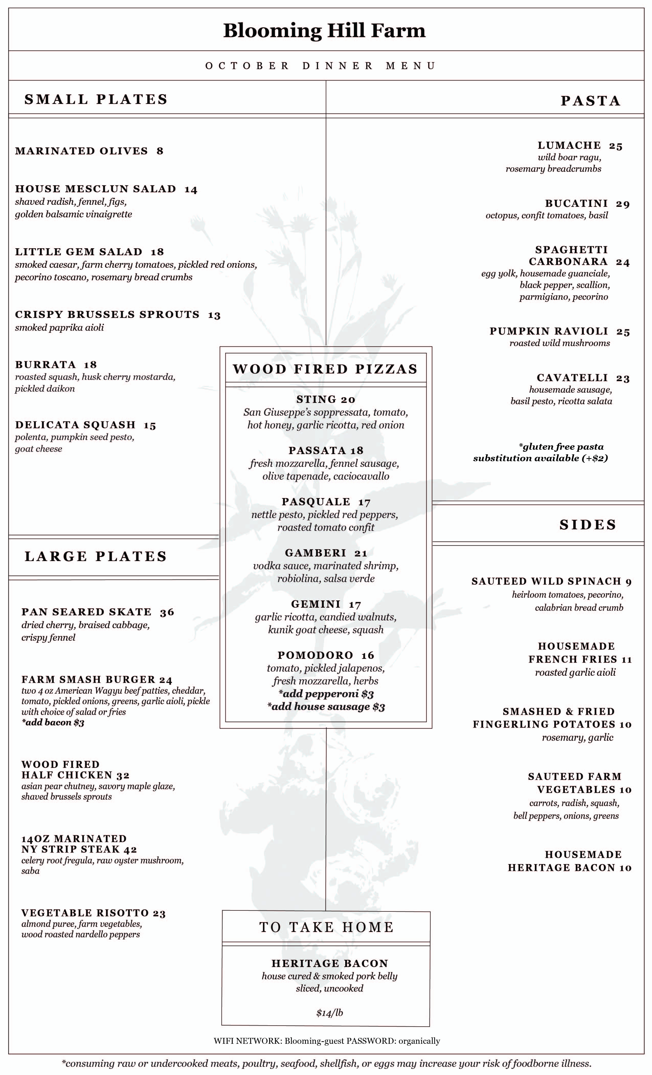 Blooming Hill Farm | Dining