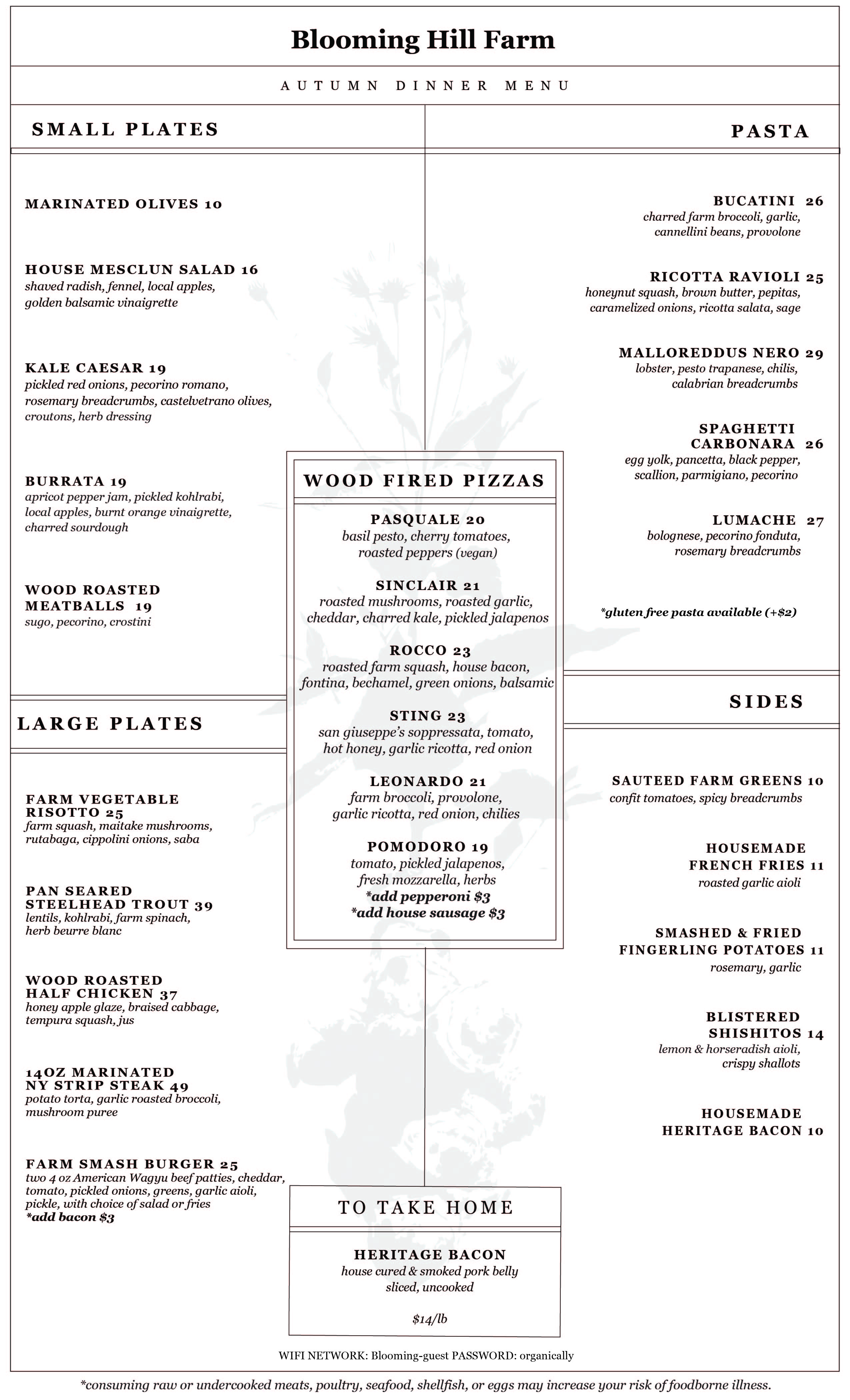 Blooming Hill Farm | Dining