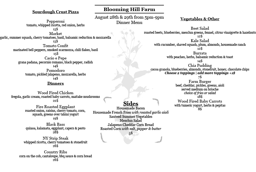 Blooming Hill Farm | Dining