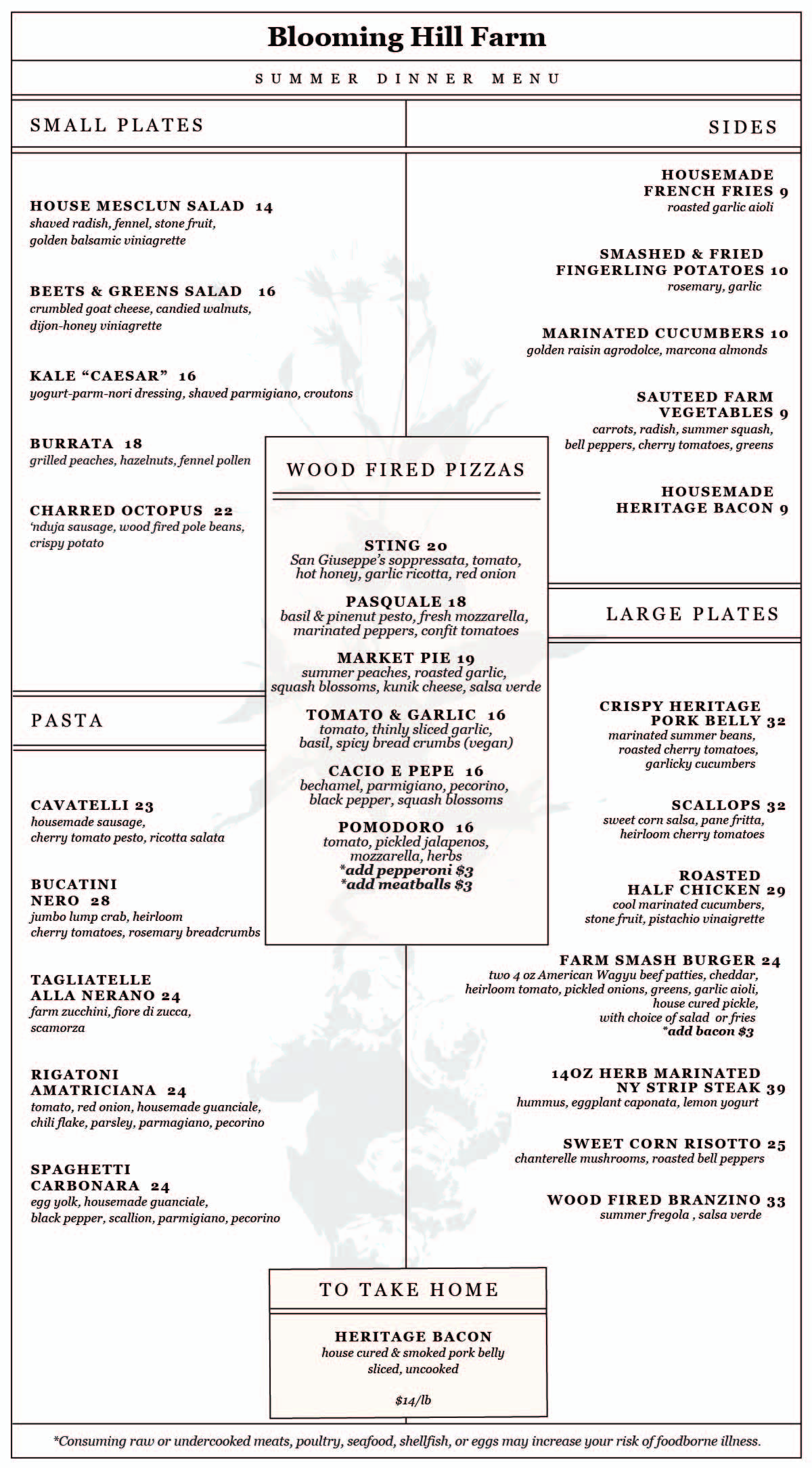 Blooming Hill Farm | Dining