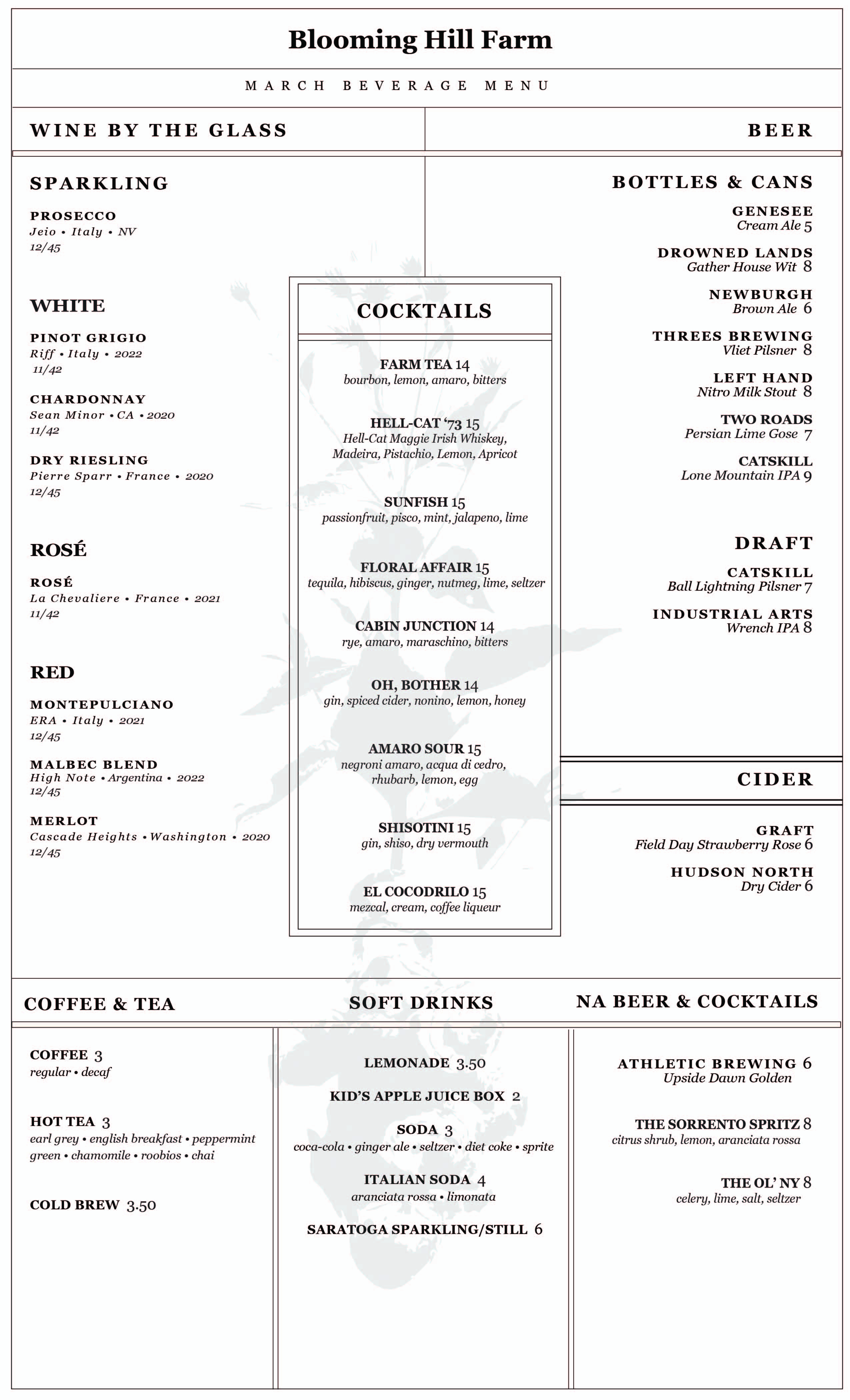 Blooming Hill Farm | Dining