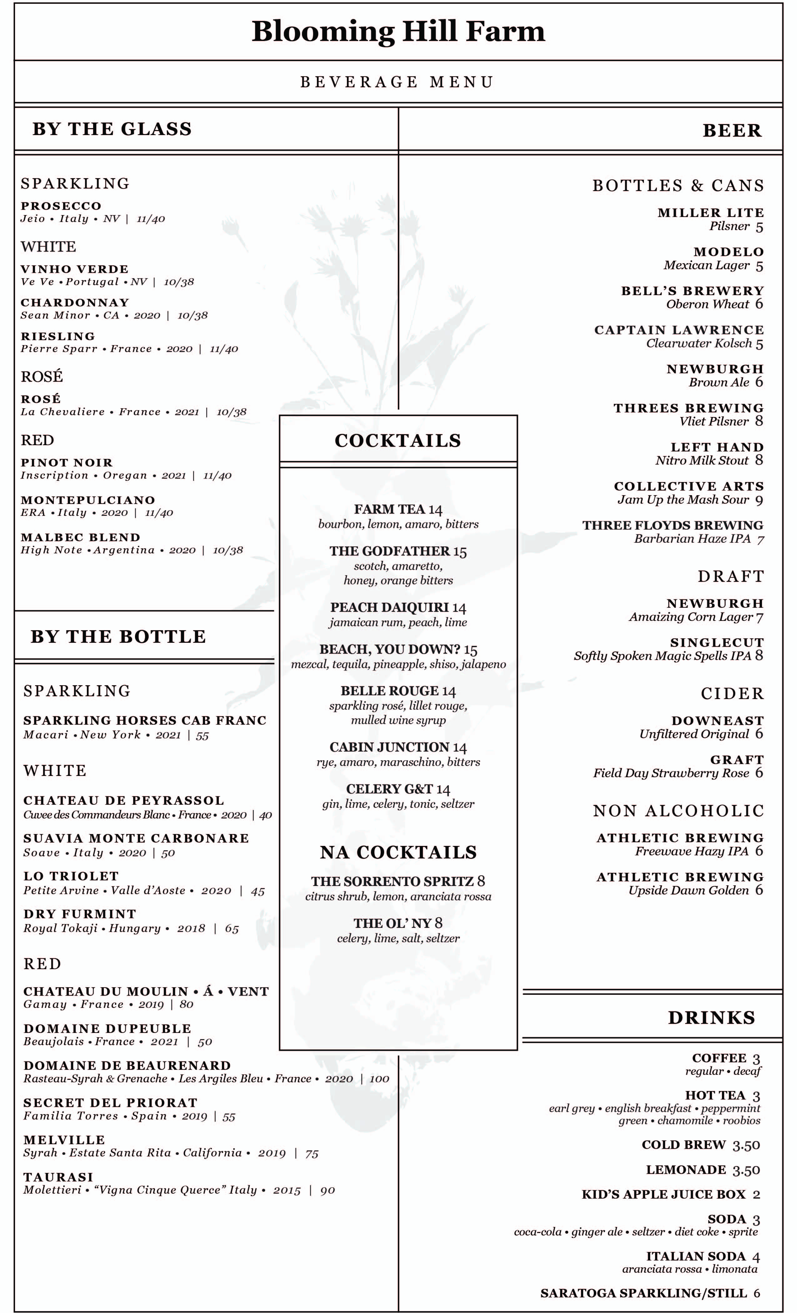 Blooming Hill Farm | Dining