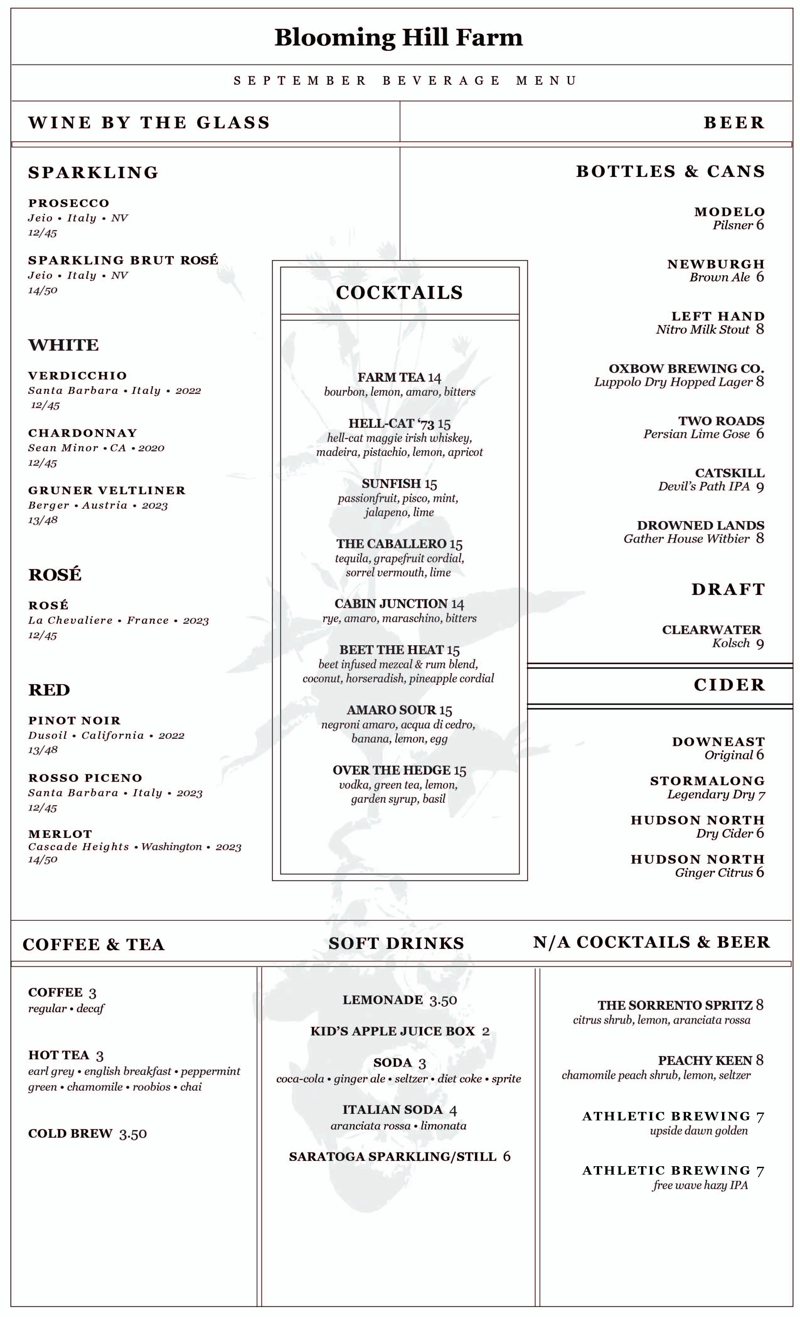 Blooming Hill Farm | Dining