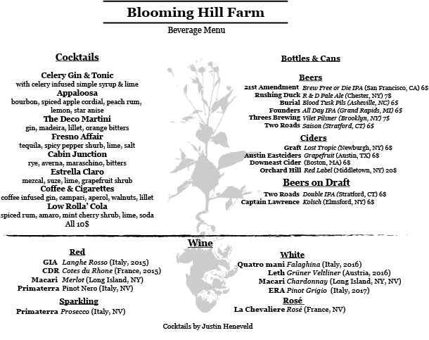 Blooming Hill Farm | Dining